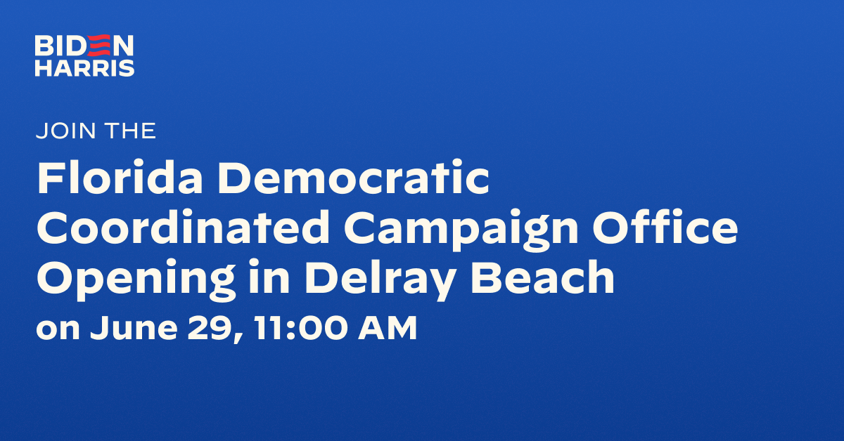 Coord Dis Palm Beach County Office Opening · Miami Dade Democrats